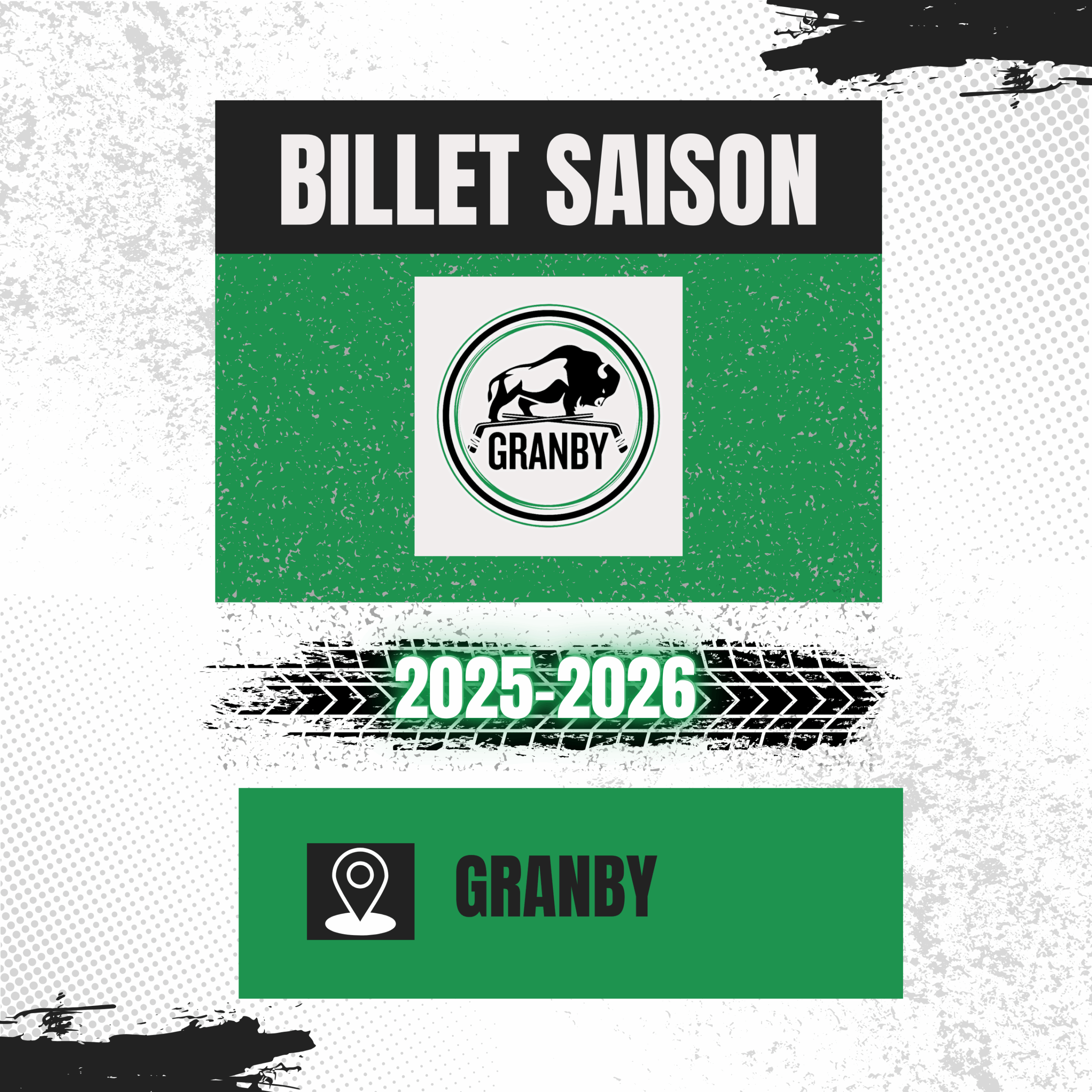 BILLETS DE SAISON - Les Bisons de Granby – Équipe sportive